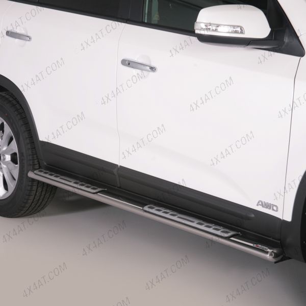 Kia Sorento 2012-2015 Stainless Steel Side Bars with Steps | 4x4AT