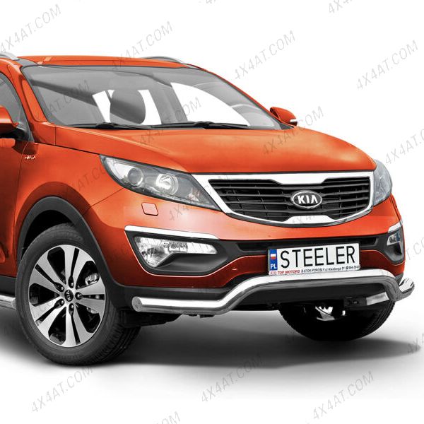 Kia Sportage 2010-2016 Stainless Steel A-Frame Bull Bar with Logo | 4x4AT