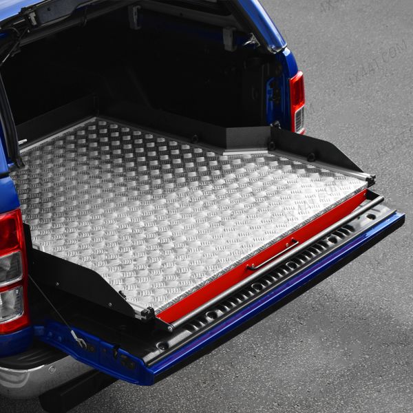Ford Ranger 2019-2022 Rhino Deck Black Textured Bed Slide | 4x4AT