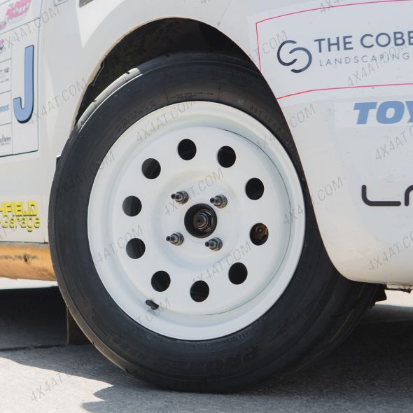14x6 White Modular Steel Wheel 4x100 ET-38 | 4x4AT