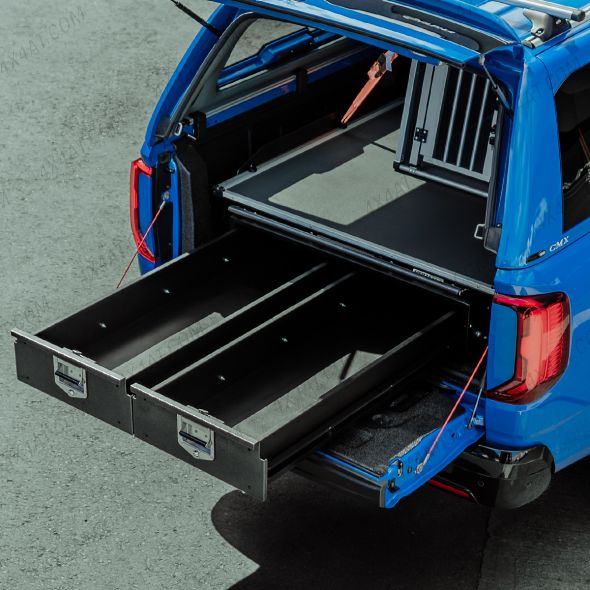 VW Amarok 2023- ProTop Twin Drawer with Sliding Floor - Load Bed System ...