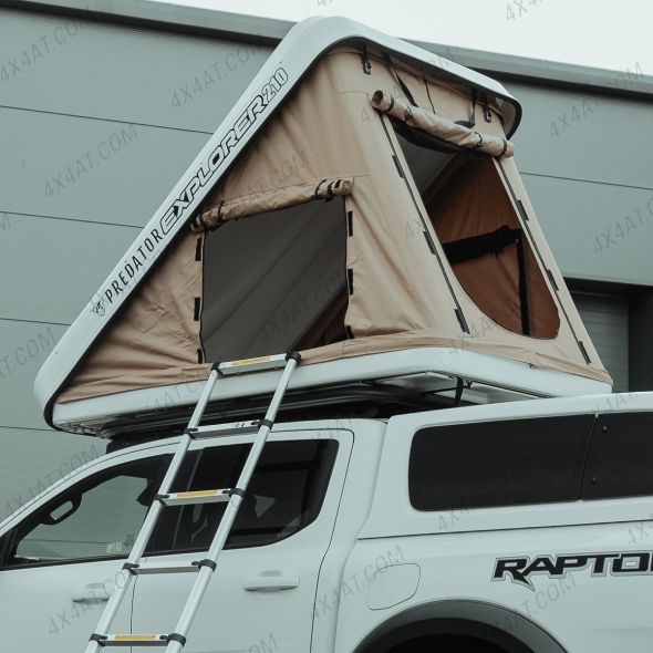 Predator Explorer 210 White Rooftop Tent - Roof Mounted 2-Person Tent ...