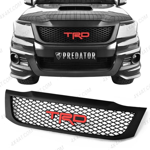 Toyota Hilux 2011-2016 TRD Mesh Grille with Red Logo | 4x4AT