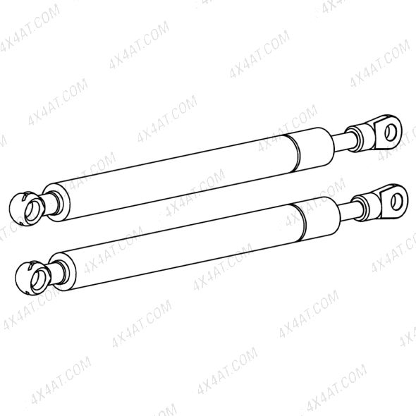Mountain Top D/Cab Pair of Gas Struts - A06A | 4x4AT