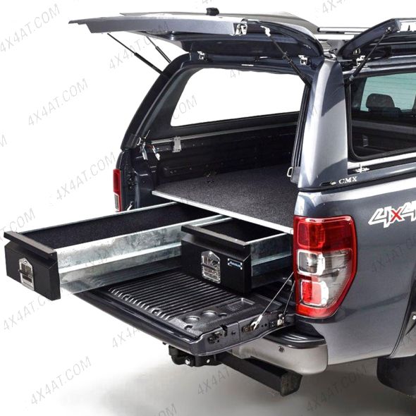 Ford Ranger 2019-2022 Aeroklas Bespoke Load Bed Drawer System | 4x4AT