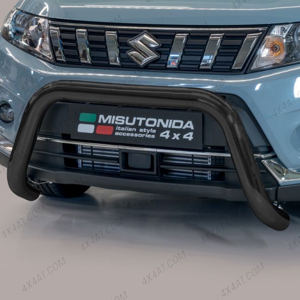 Suzuki Vitara 2019- 76mm Black Powder Coated Bull Bar | 4x4AT